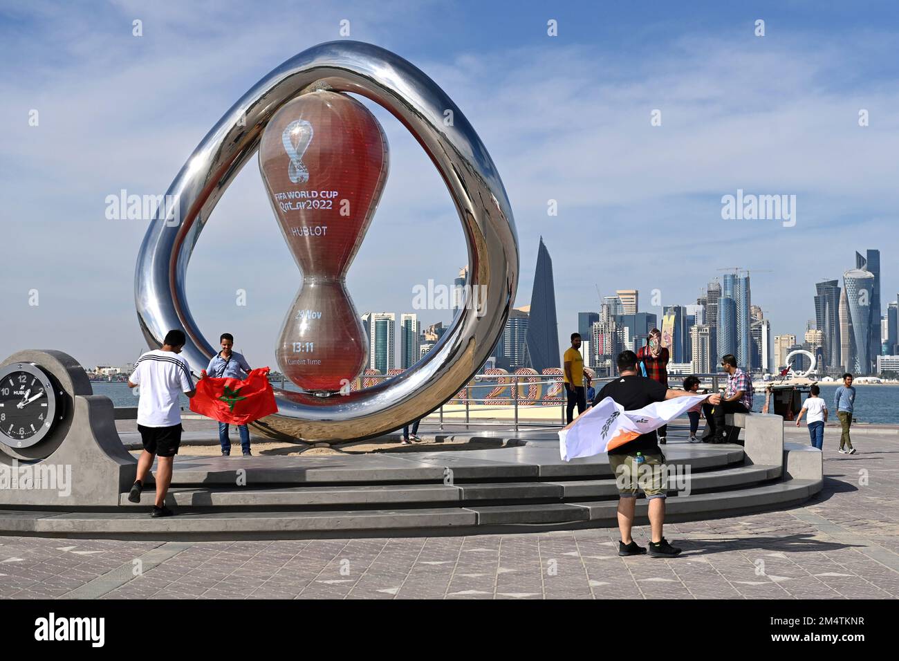 Impressions from Doha/Qatar on November 29th, 2022. FIFA Fanfest, Corniche West Bay.The Corniche ...