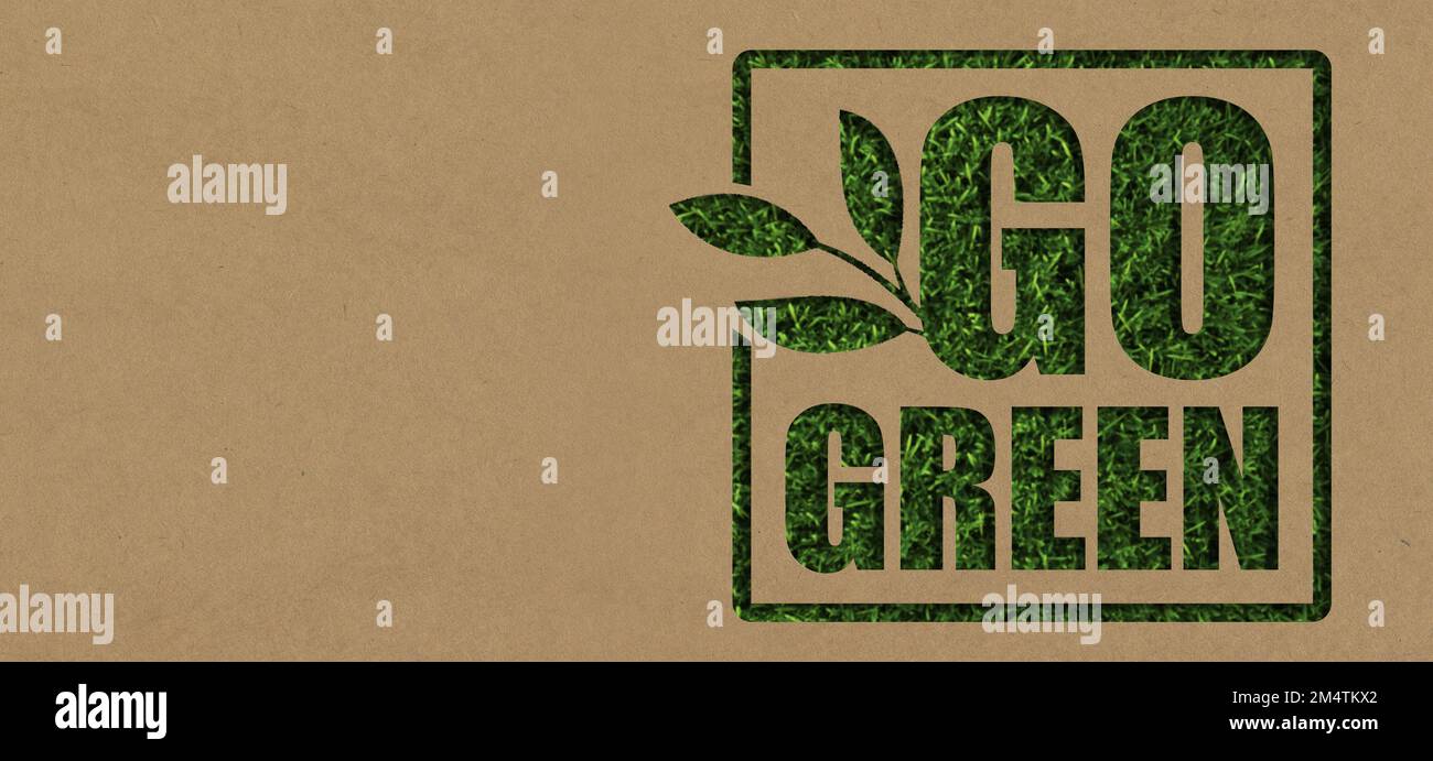 Recycling, graphic and sustainability for green, eco friendly or care ...