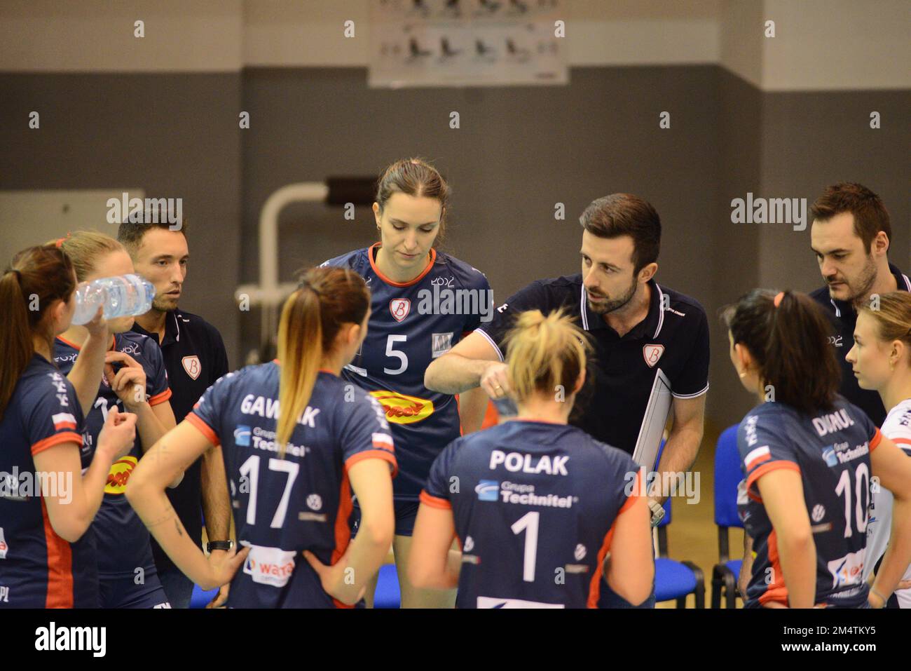 CSO Voluntari - Budowlani Łódź ,CEV Champions League , 21.12.2022 Stock ...