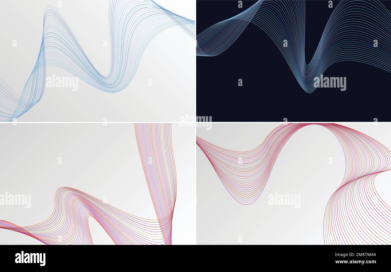 Use these vector line backgrounds to create a professional look Stock ...