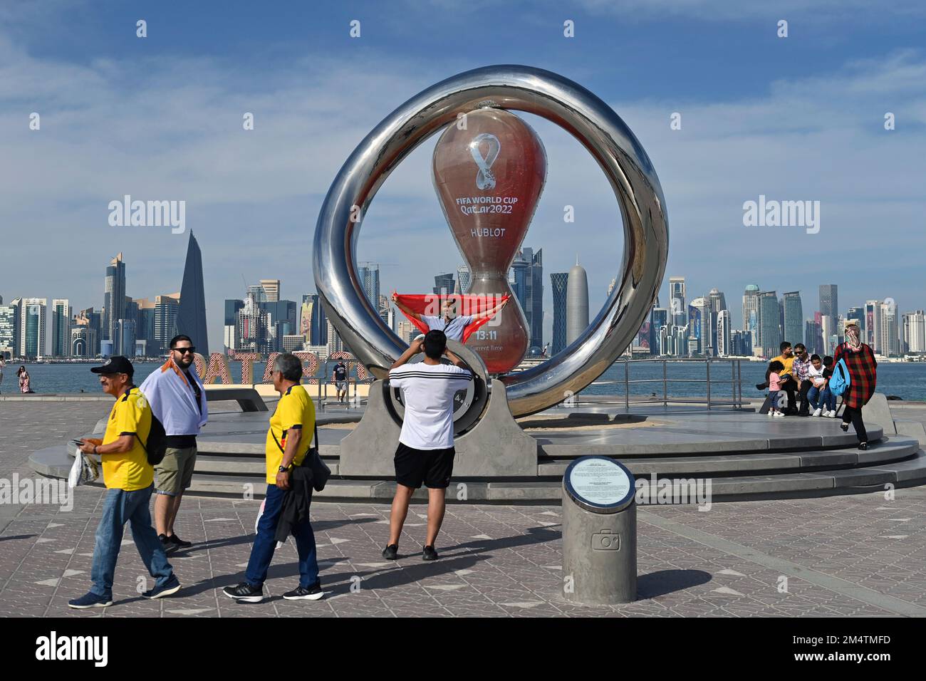 Impressions from Doha/Qatar on November 29th, 2022. FIFA Fanfest, Corniche West Bay.The Corniche ...