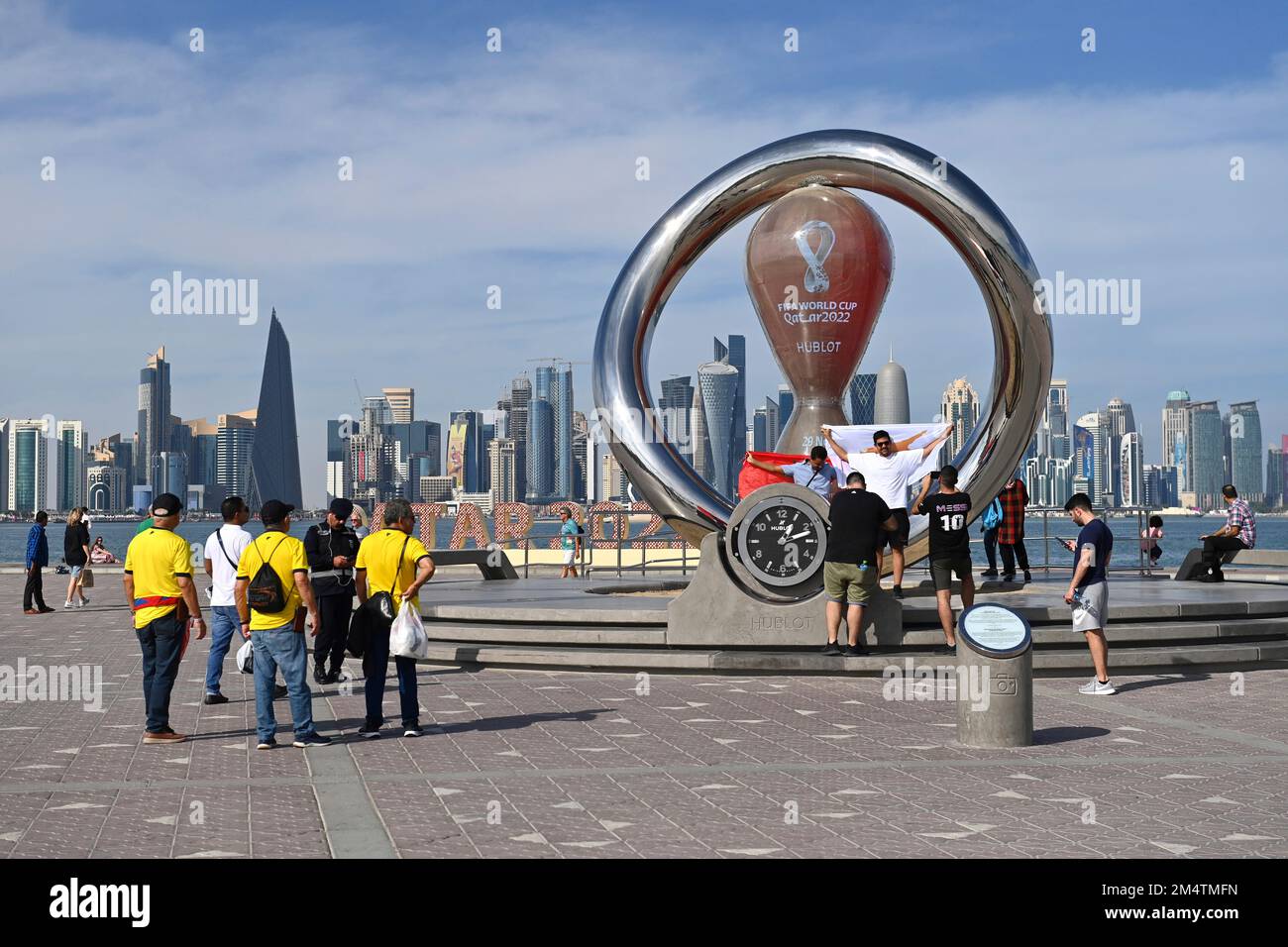Impressions from Doha/Qatar on November 29th, 2022. FIFA Fanfest, Corniche West Bay.The Corniche ...