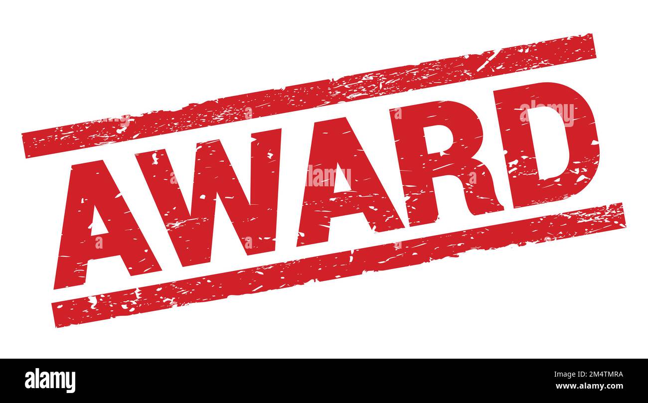 AWARD text written on red rectangle stamp sign Stock Photo - Alamy
