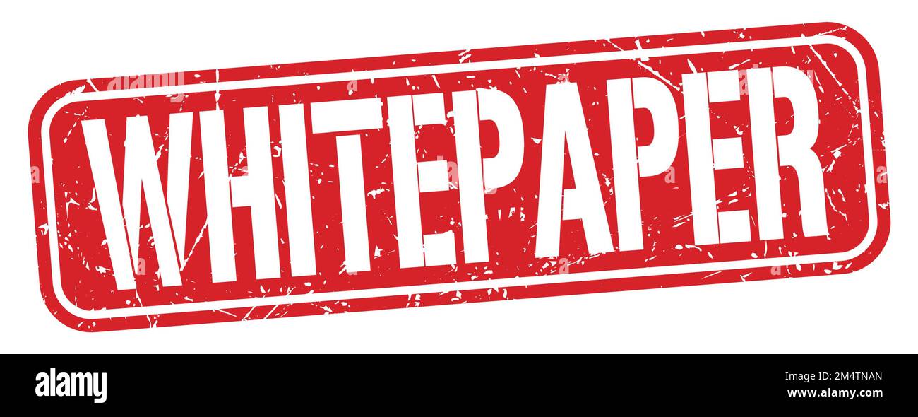 WHITEPAPER text written on red grungy stamp sign Stock Photo - Alamy