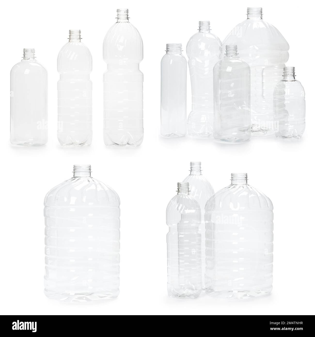 selection of quality photo collage of many different empty plastic ...