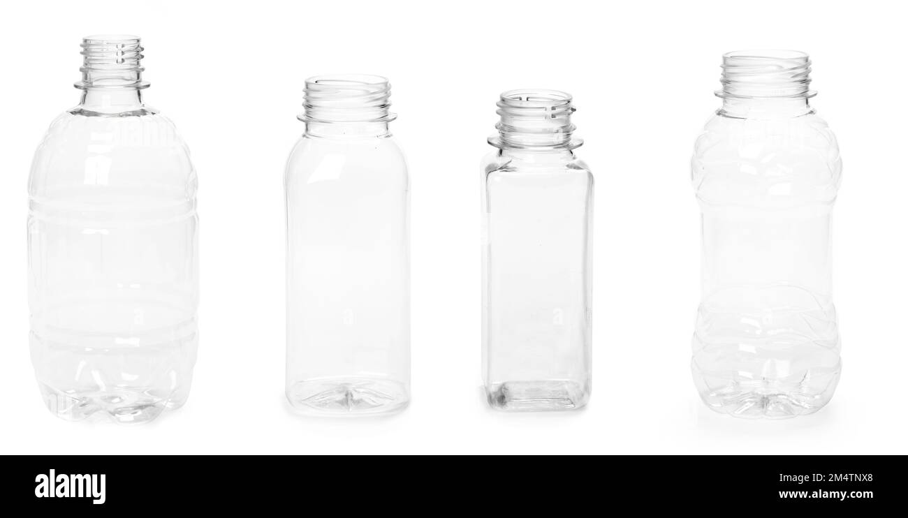 selection of quality photo collage of many different empty plastic ...