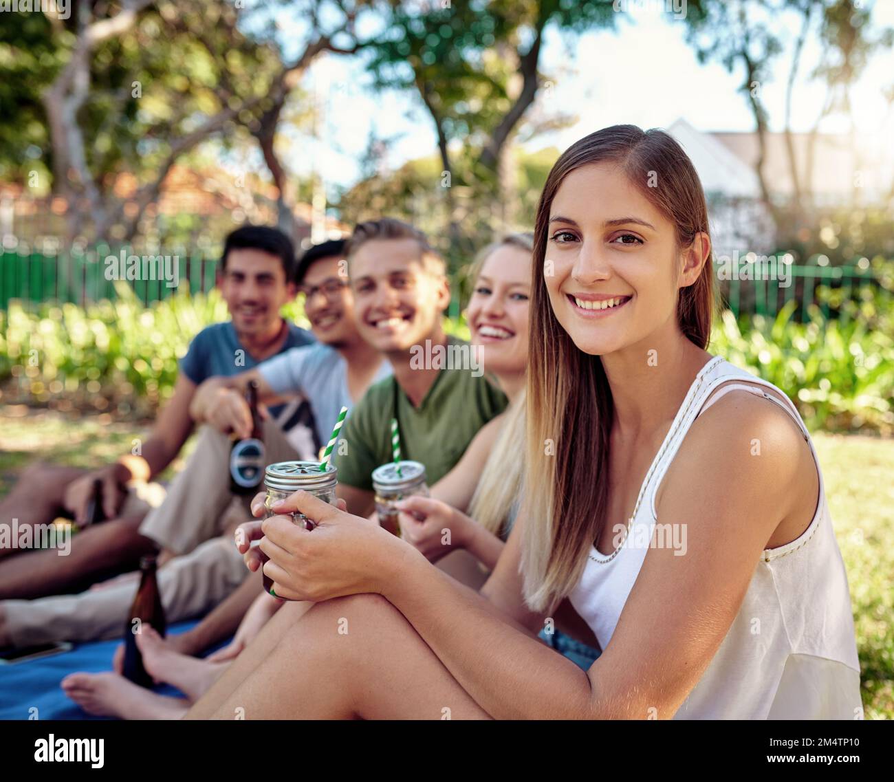 The only way to enjoy summer. Cropped portrait of an attractive young ...