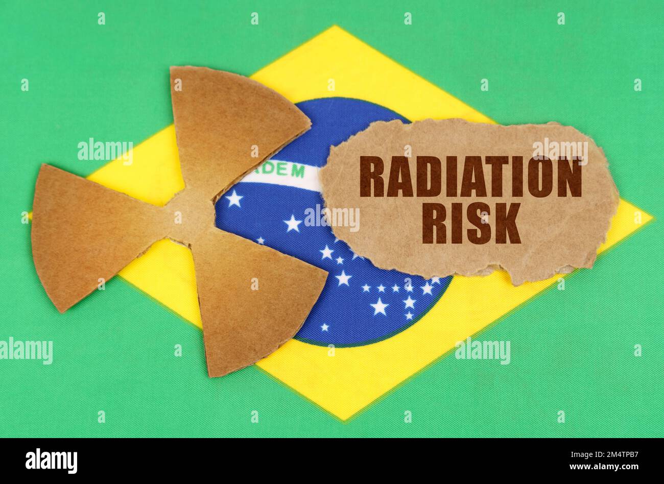 The concept of industry and radiation. On the flag of Brazil, the ...