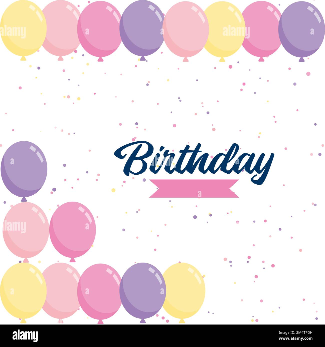 Happy Birthday To you Balloon background for party holiday birthday ...