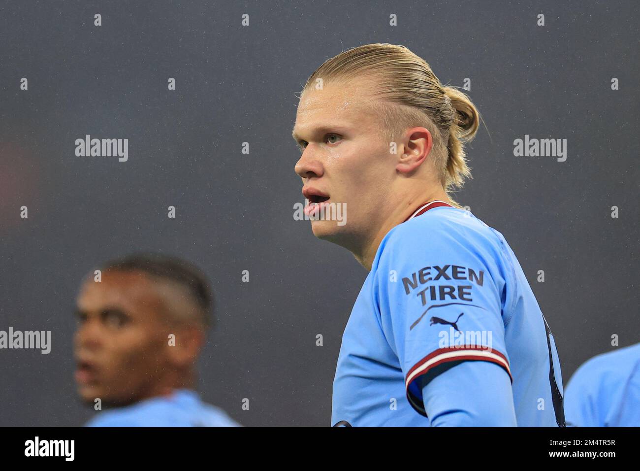 Erling Haaland #9 of Manchester City during the Carabao Cup Fourth ...