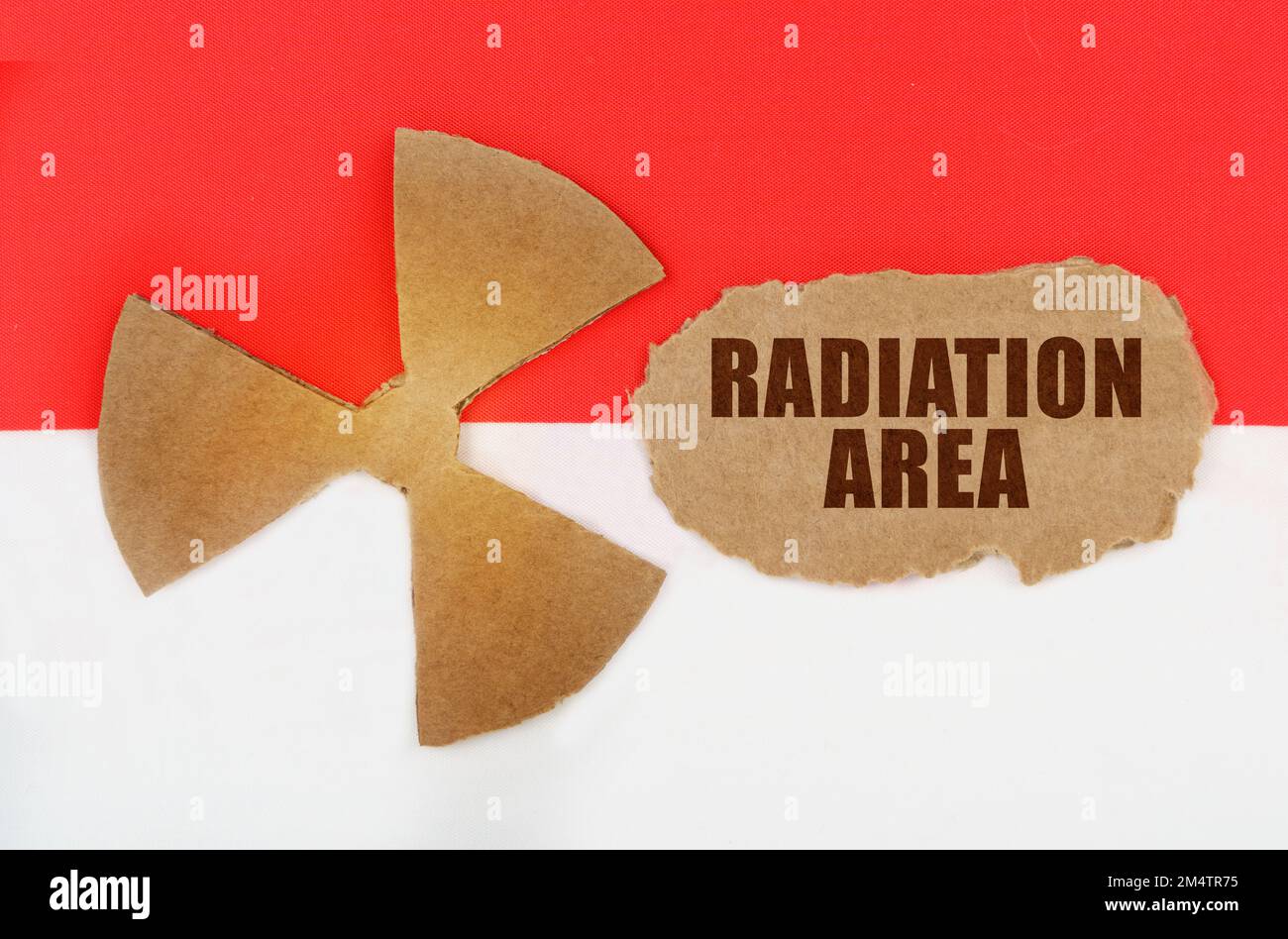 The concept of industry and radiation. On the flag of Indonesia, the ...