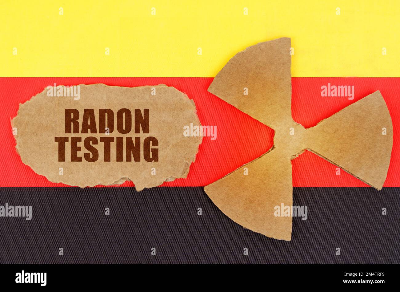 The concept of industry and radiation. On the flag of Germany, the ...