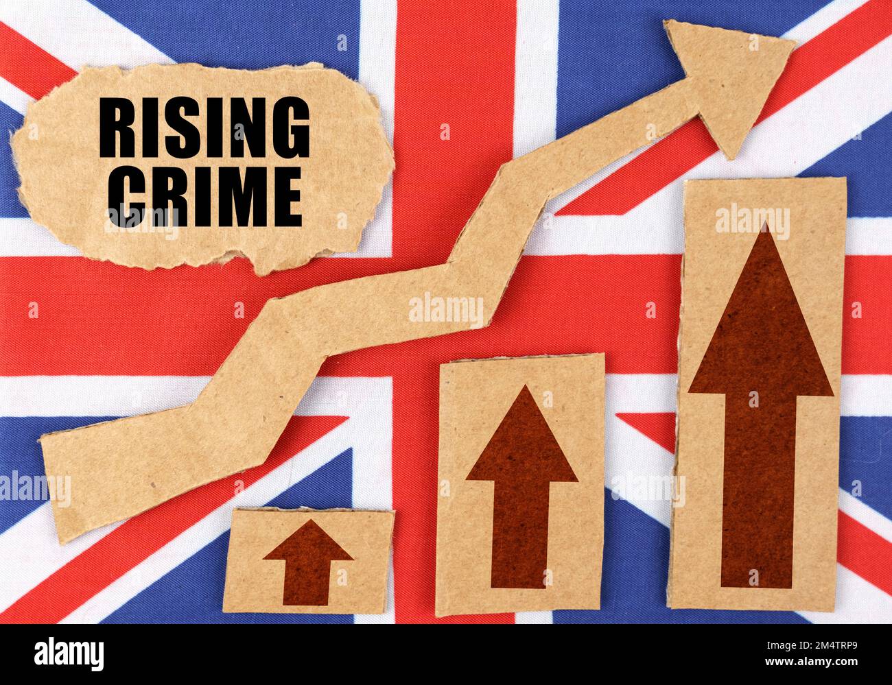 The concept of national statistics. On the flag of Great Britain, a ...