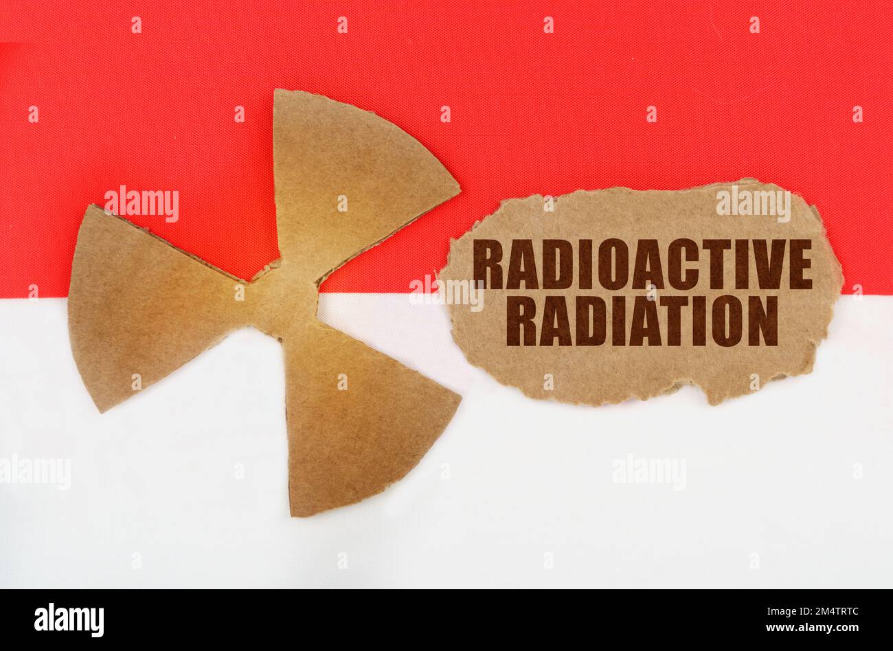 The concept of industry and radiation. On the flag of Indonesia, the ...