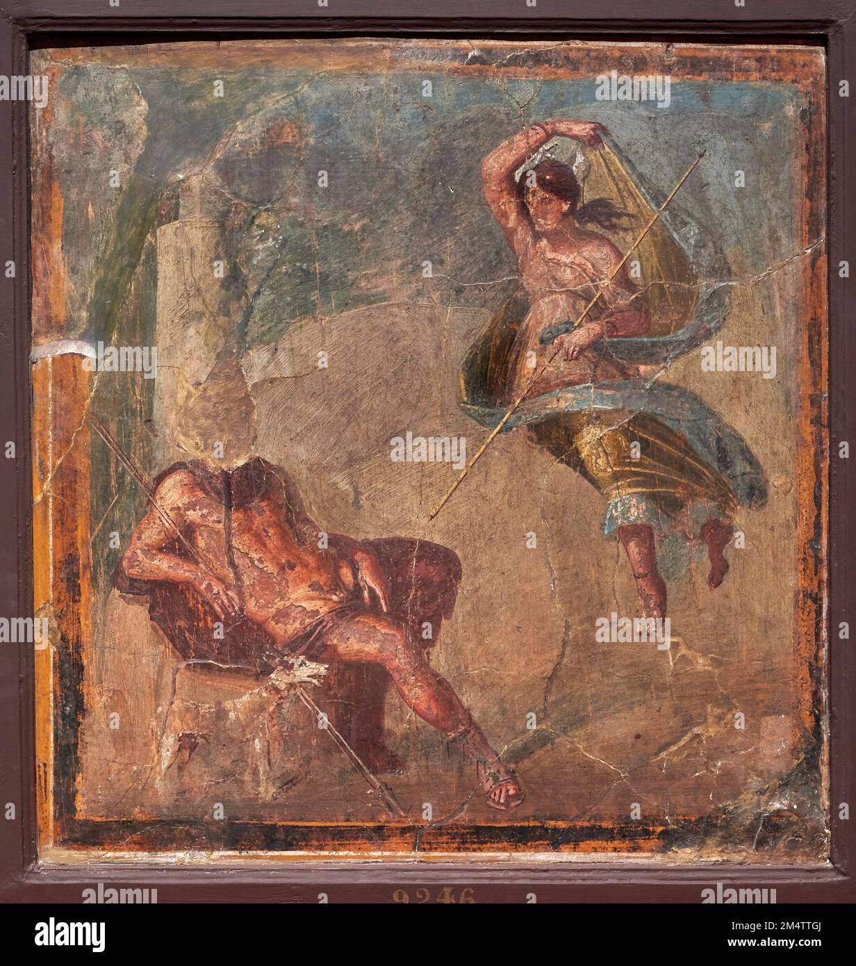 Selene e Endimione - affresco - Pompei, Casa di Cloro e Caprasia ...