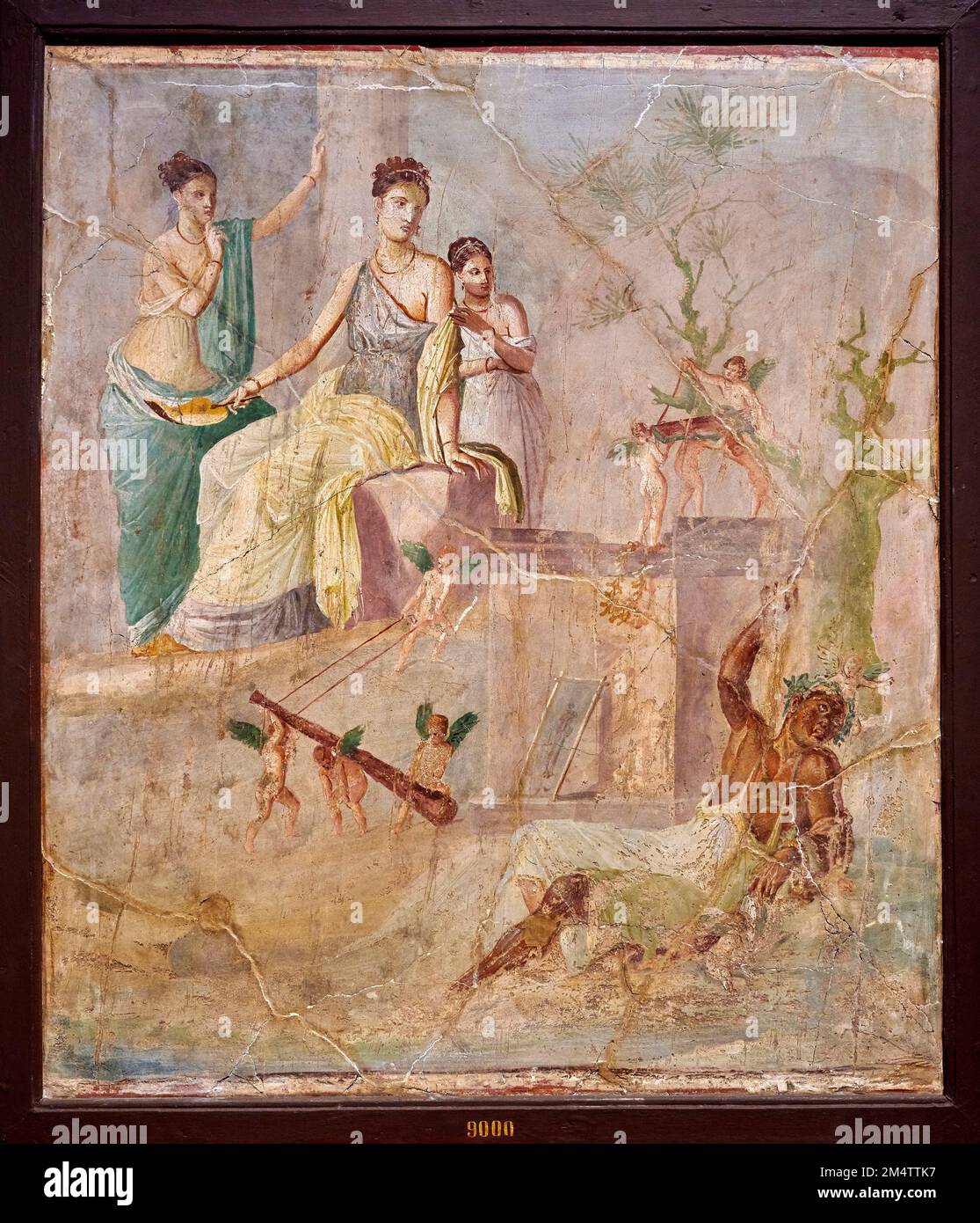 Ercole e Onfale - affresco - Pompei, Insula Occidentalis, Casa del ...