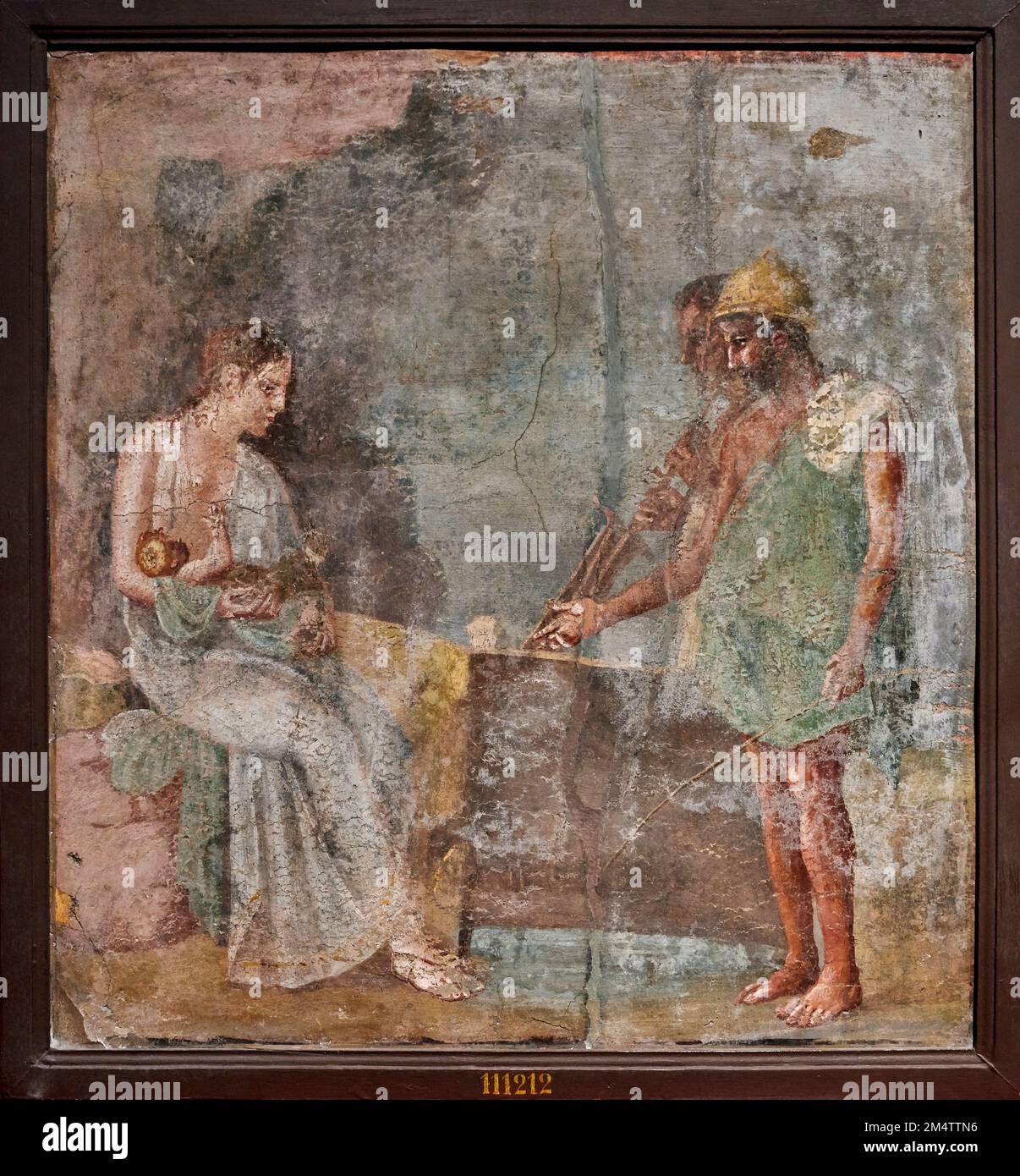 Danae e Perseo - affresco - Pompei, Casa degli Epigrammi, esedra ...