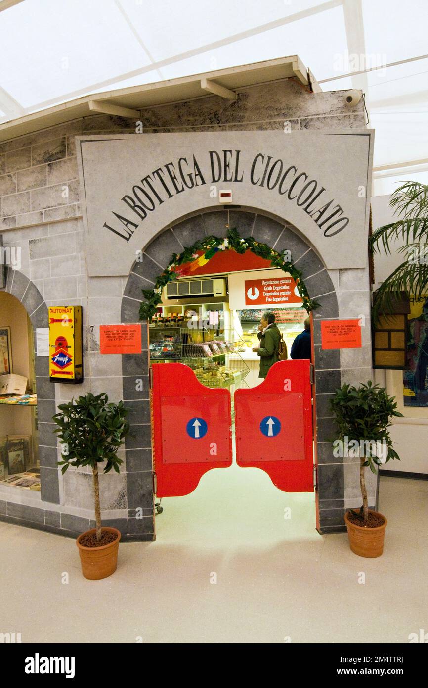 Chocolate Alprose museum, Caslano, Switzerland Stock Photo - Alamy