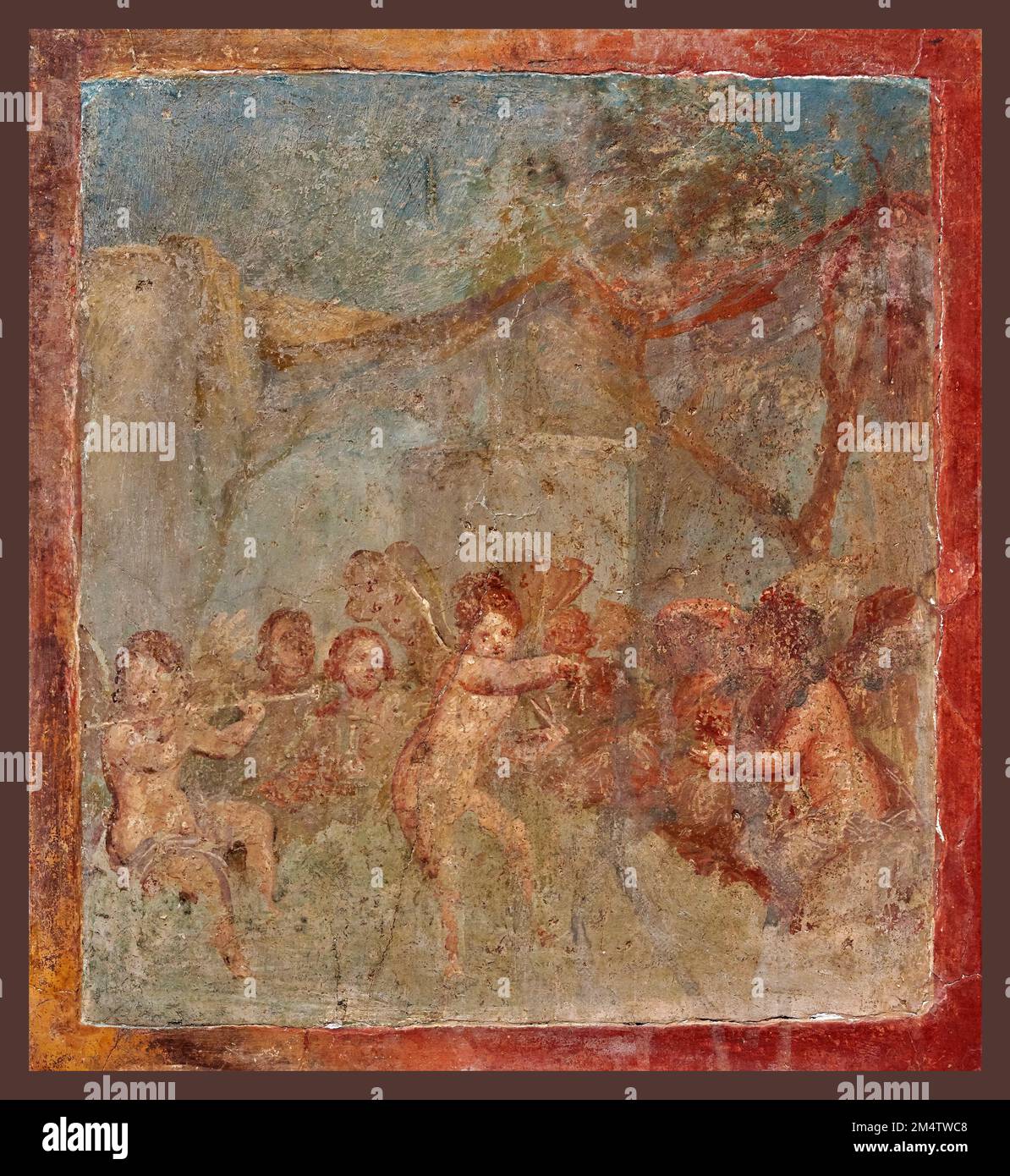 Danza di Psiche - affresco - Pompei, Casa di Marco Lucrezio, triclinio ...