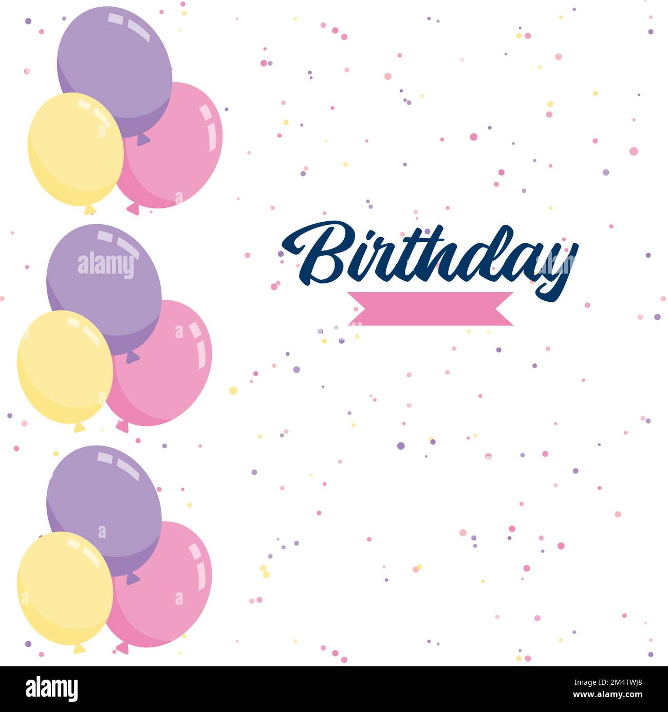 Happy Birthday To you Balloon background for party holiday birthday ...