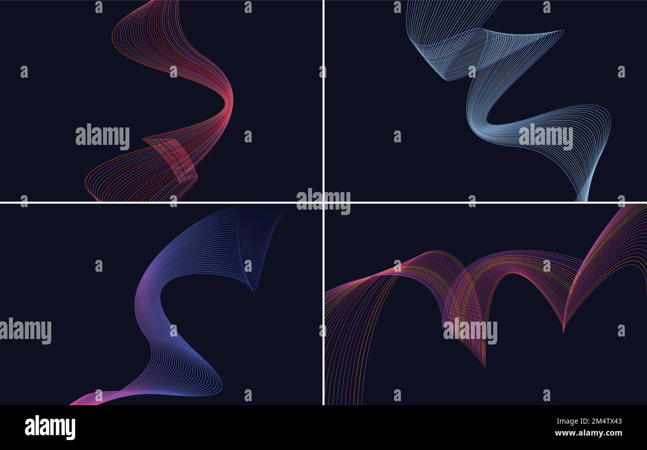 Use this vector background pack to create a striking presentation Stock ...