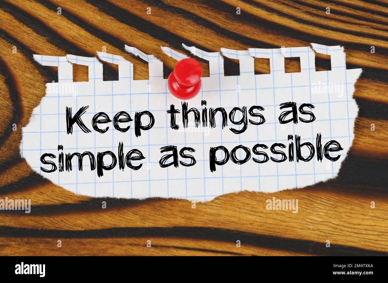 Business concept. Attached to the board is an announcement with the ...