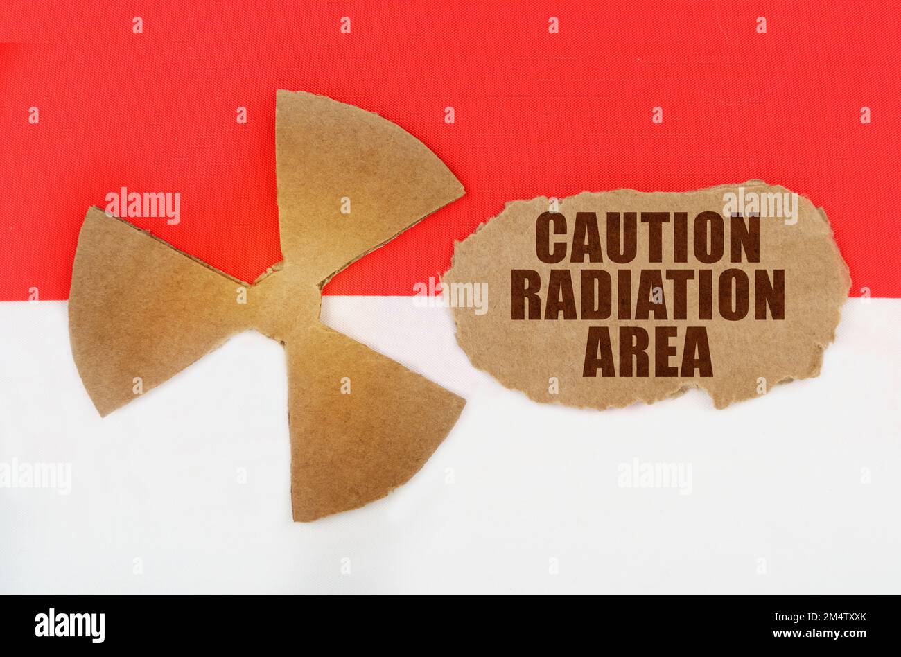 The concept of industry and radiation. On the flag of Indonesia, the ...