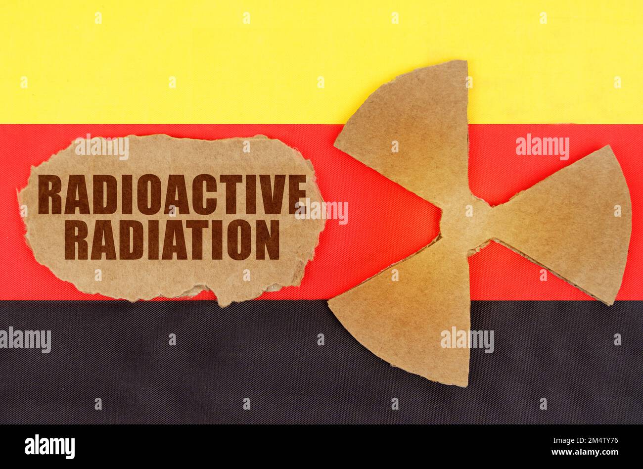 The concept of industry and radiation. On the flag of Germany, the ...