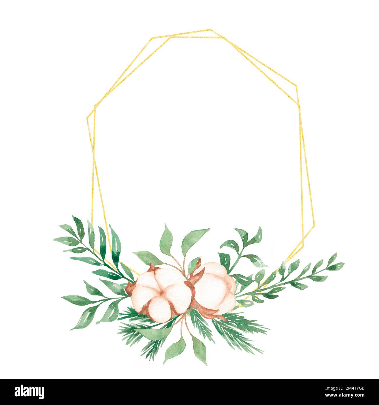 Greenery Clip Art Borders Watercolor Greenery Frame Images – Browse