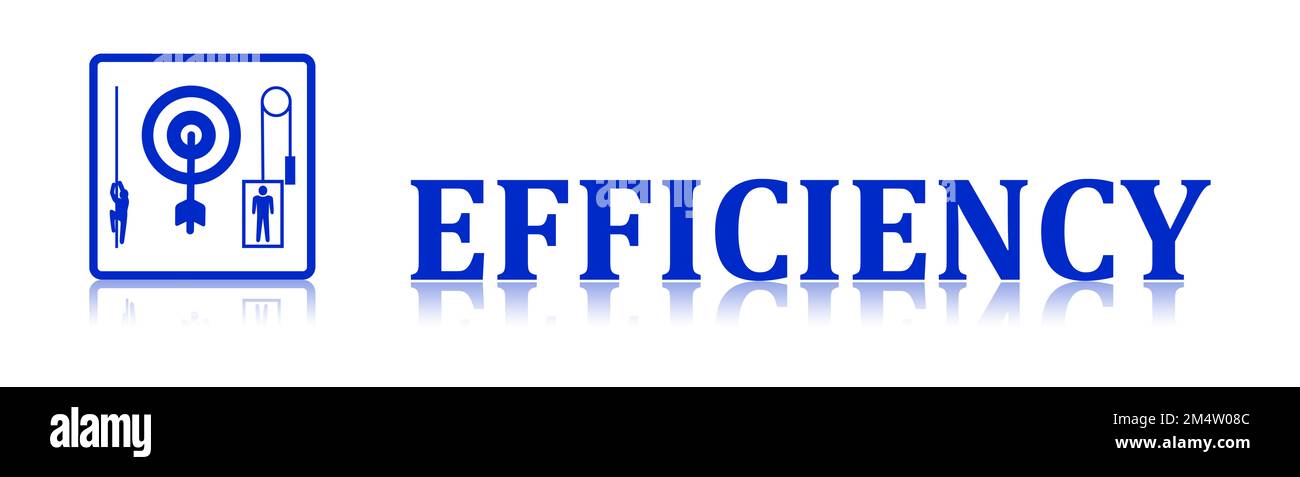 Illustration of an efficiency concept Stock Photo - Alamy