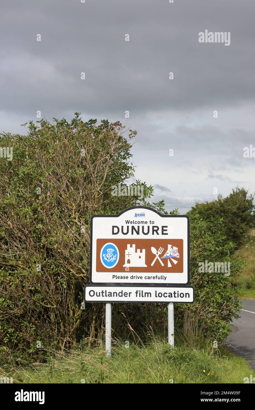 Dunure Ayrshire, West coast of Scotland, UK. South Ayrshire Council ...
