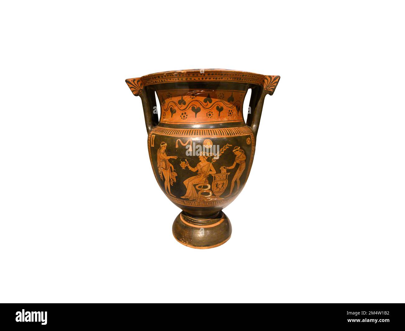 Beautiful Old Greek Amphora isolated on white background Stock Photo ...