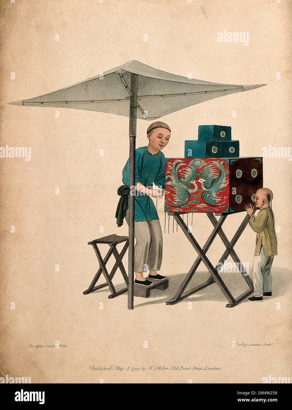 Coloured stippled engraving hi-res stock photography and images - Alamy