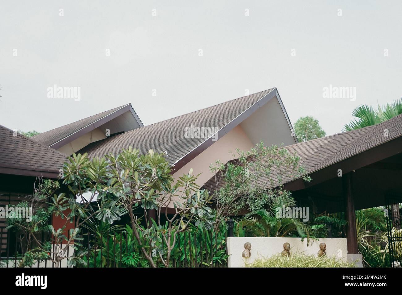 Beautiful spacious venue buildings with mesmerizing architecture and a ...