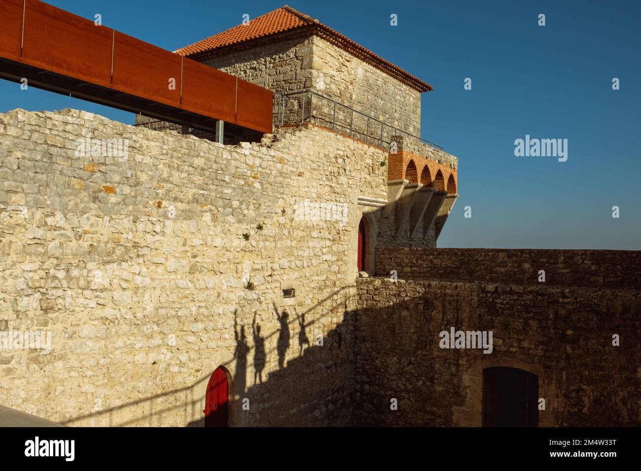 Ourem Santarem. Fortress and stronghold view at the Ourem medieval ...