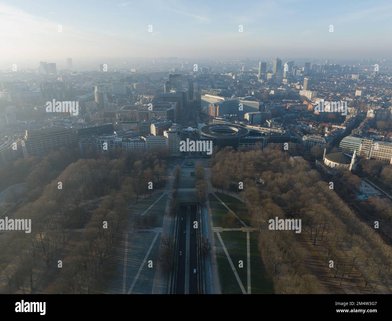 Brussels, 17th of December 2022, Belgium. Jubelpark, Park of the ...