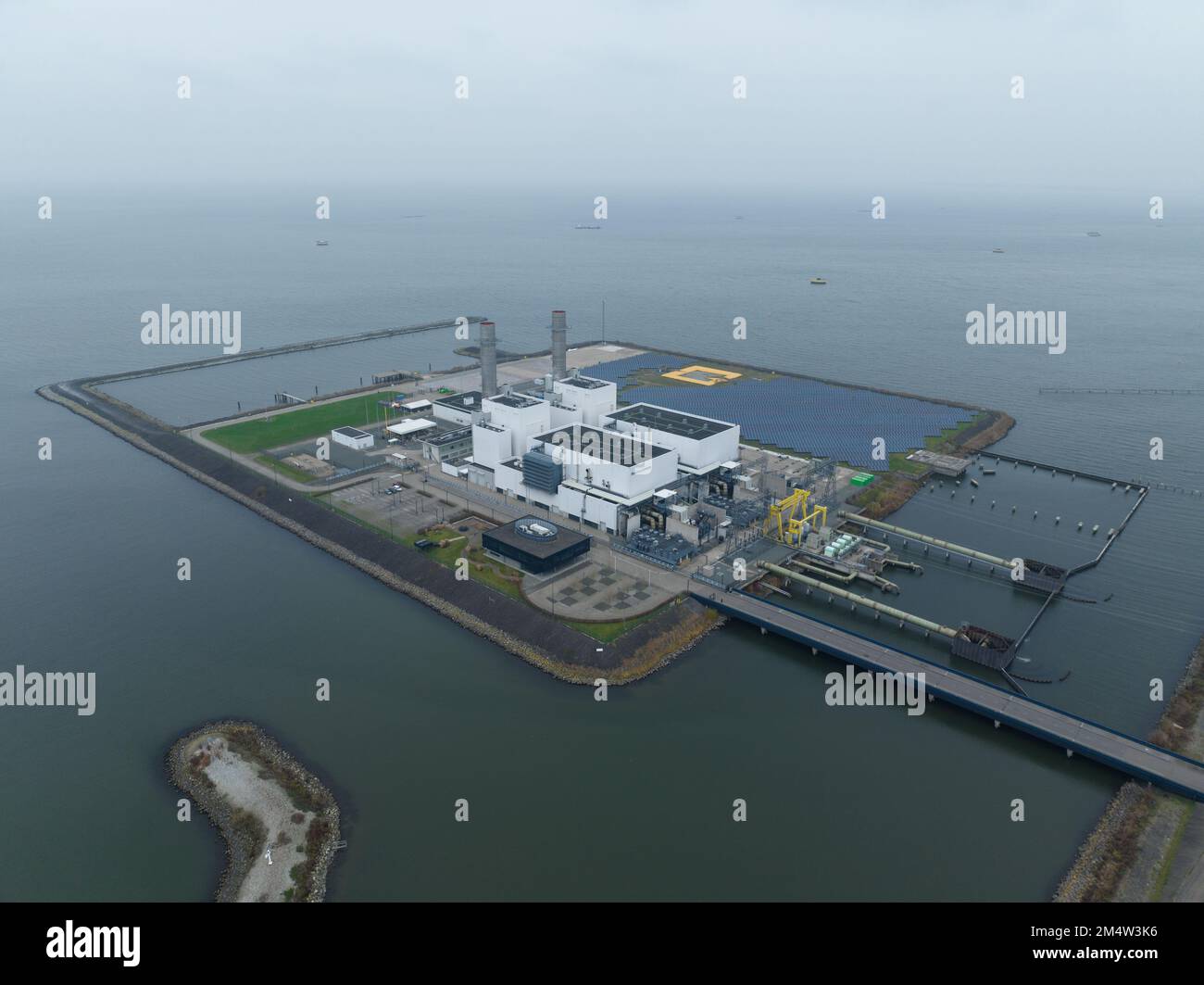 Lelystad, 3th of December 2022, The Netherlands. First gas-fired STEG ...