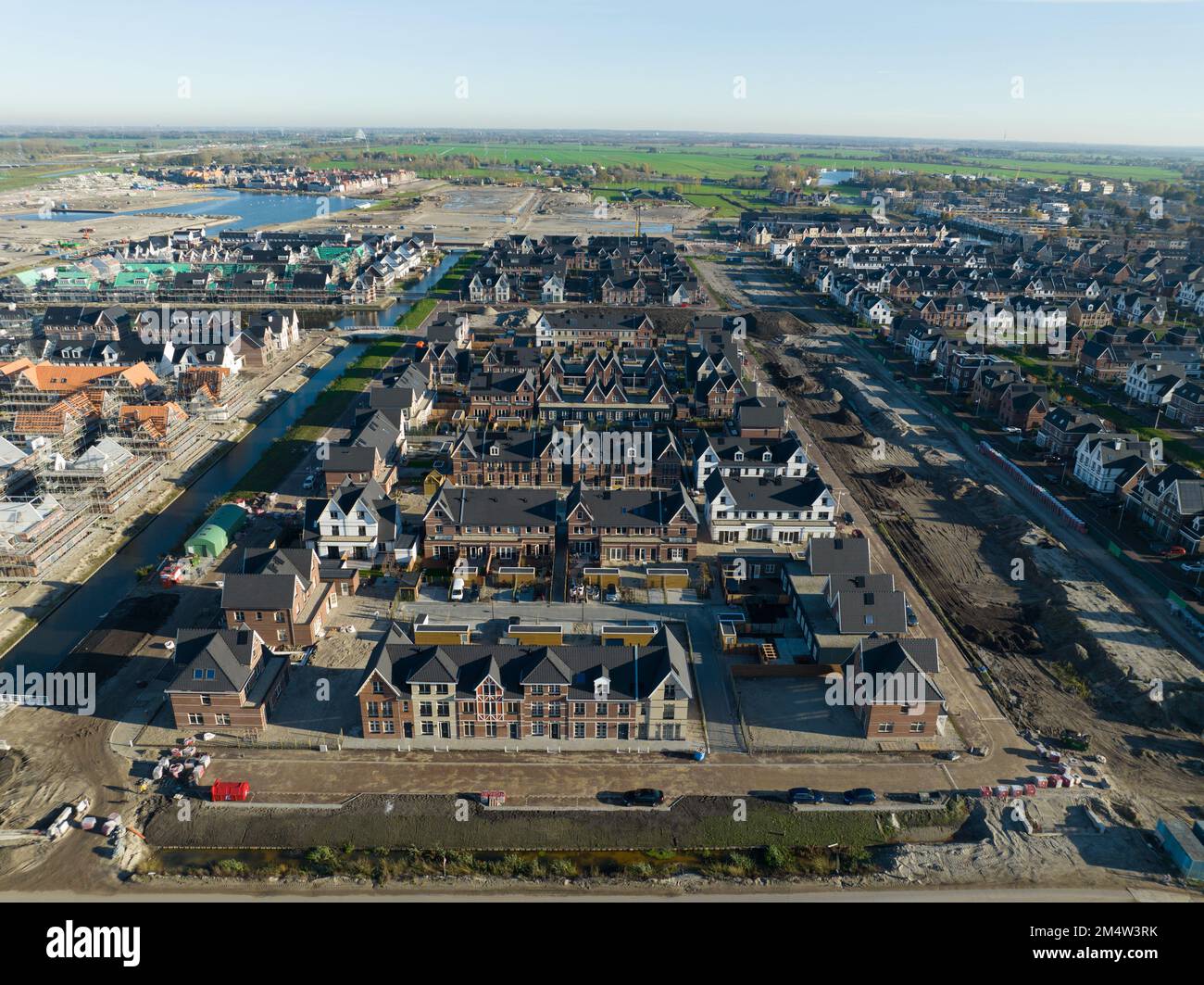 Weesp, 13th of November 2022, The Netherlands. Construction of ...