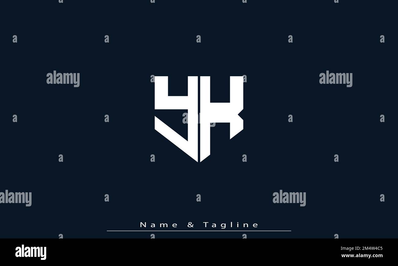 Alphabet letters Initials Monogram logo YK , KY Stock Vector Image ...