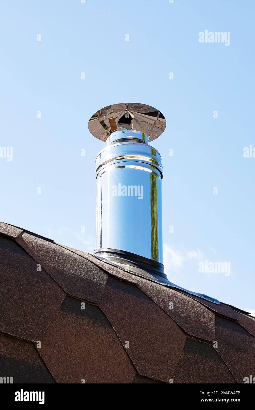 Metal round chimney close hi-res stock photography and images - Alamy