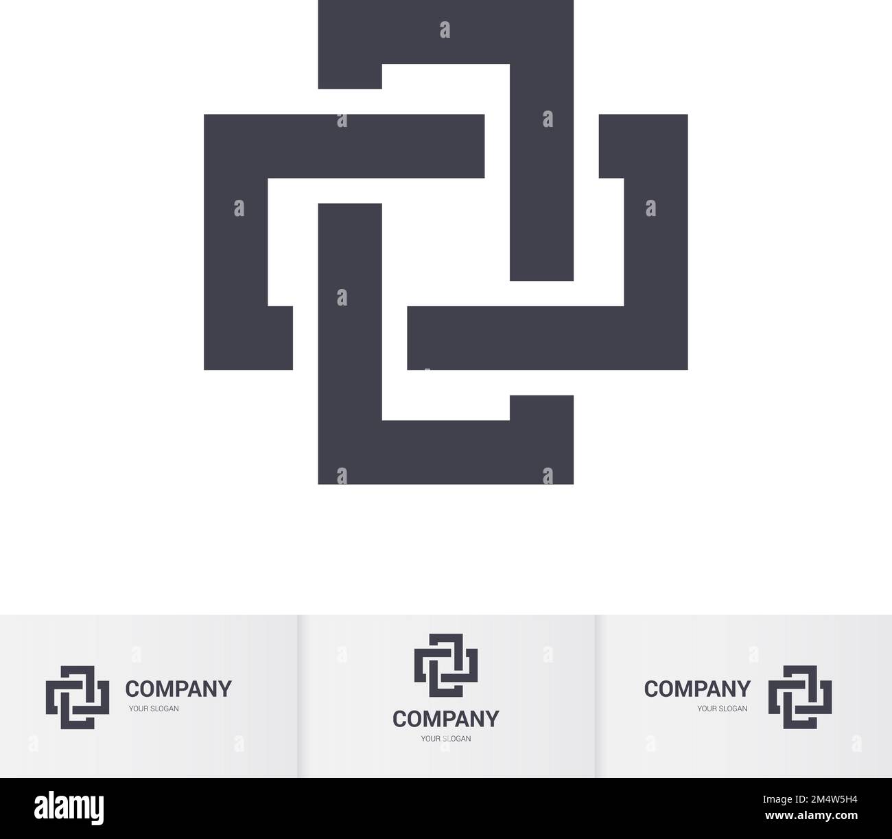 Intersection logo Stock Vector Images - Alamy