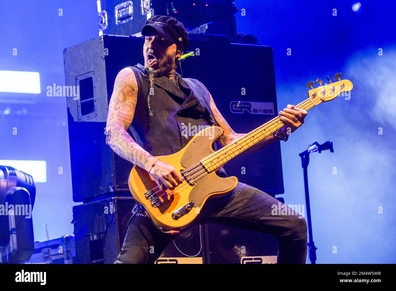 Dado Neri of Italian rock band Litfiba performs live at Mediolanum ...