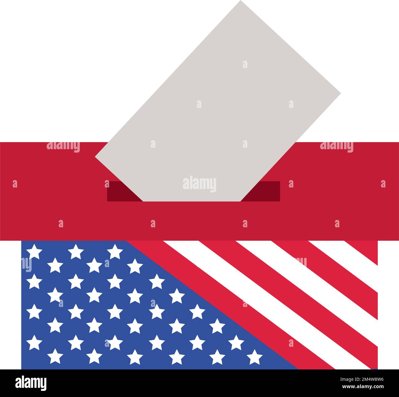 Us flag ballot box Cut Out Stock Images & Pictures - Alamy