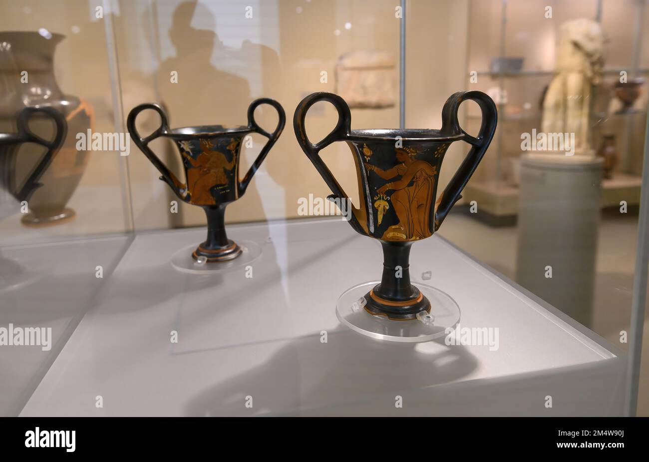 Budapest, Hungary. Interior of the Museum of Fine Arts. Ancient Greek and Roman Culture ...