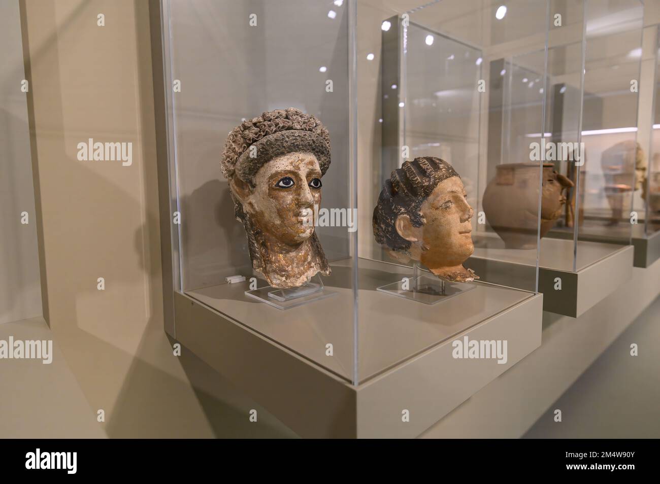 Budapest, Hungary. Interior of the Museum of Fine Arts. Ancient Greek ...