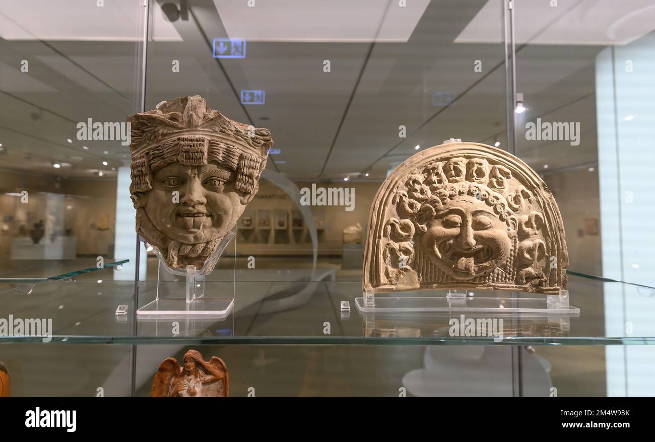 Budapest, Hungary. Interior of the Museum of Fine Arts. Ancient Greek ...