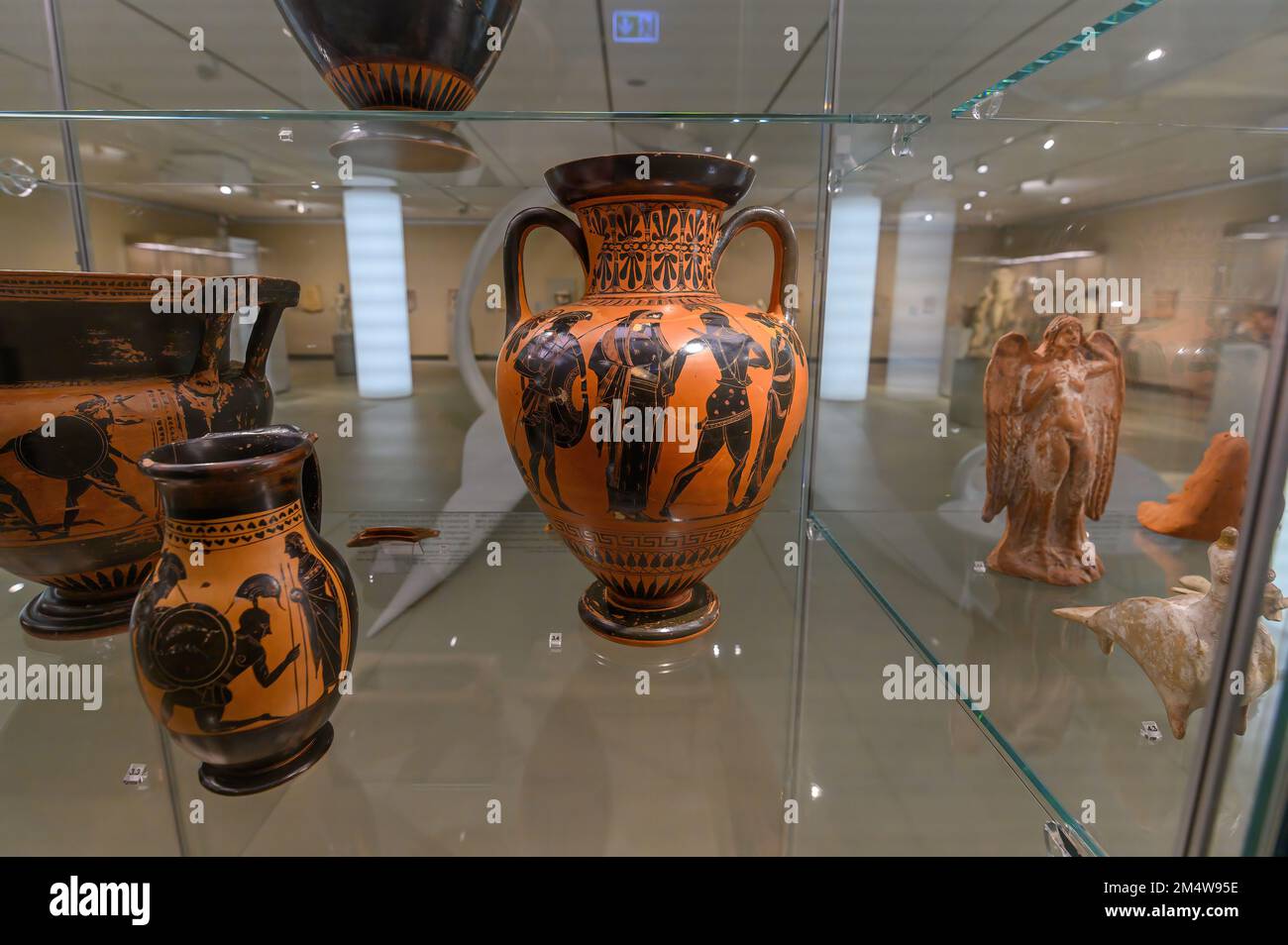 Budapest, Hungary. Interior of the Museum of Fine Arts. Ancient Greek ...