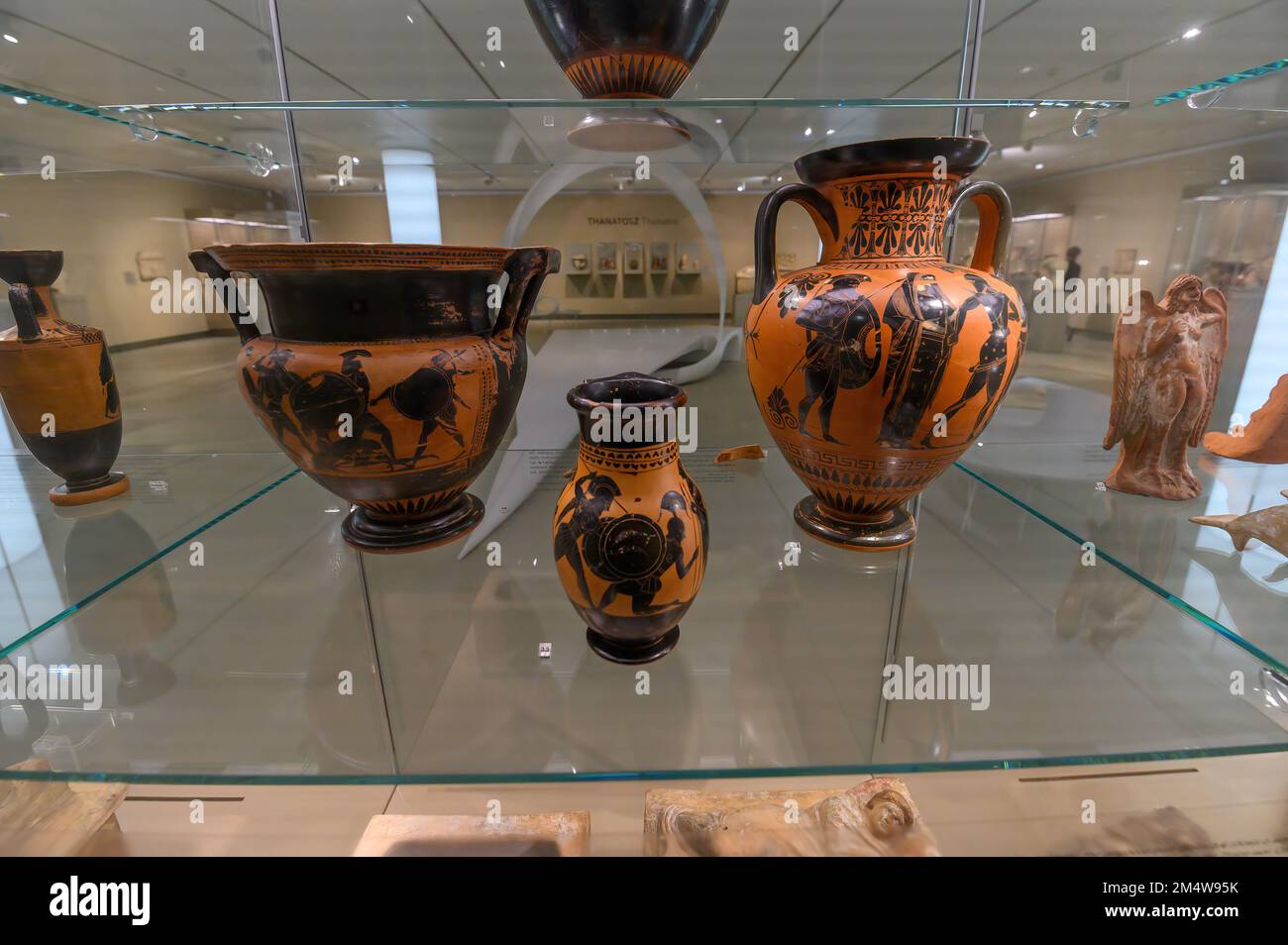 Budapest, Hungary. Interior of the Museum of Fine Arts. Ancient Greek and Roman Culture ...