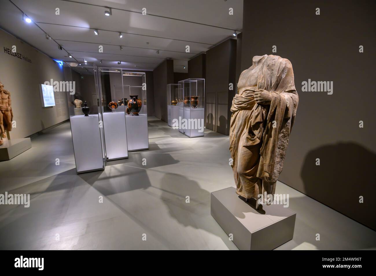 Budapest, Hungary. Interior of the Museum of Fine Arts. Ancient Greek ...