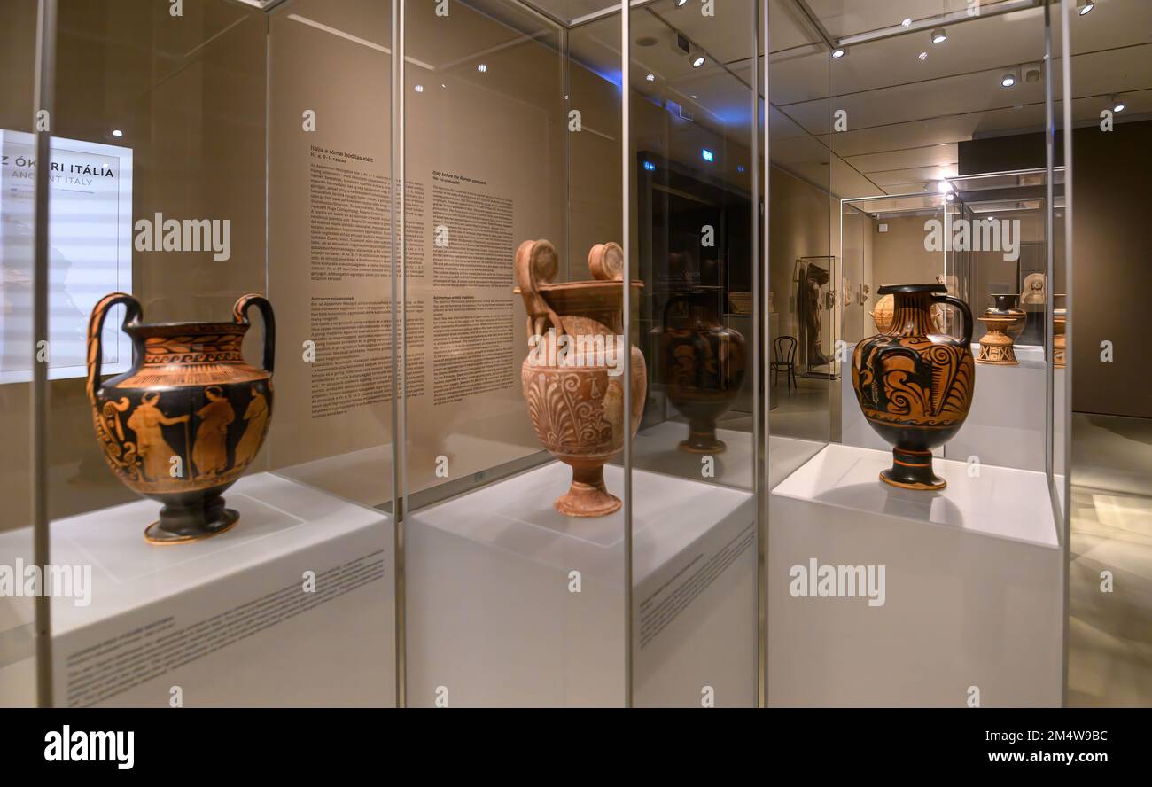 Budapest, Hungary. Interior of the Museum of Fine Arts. Ancient Greek ...
